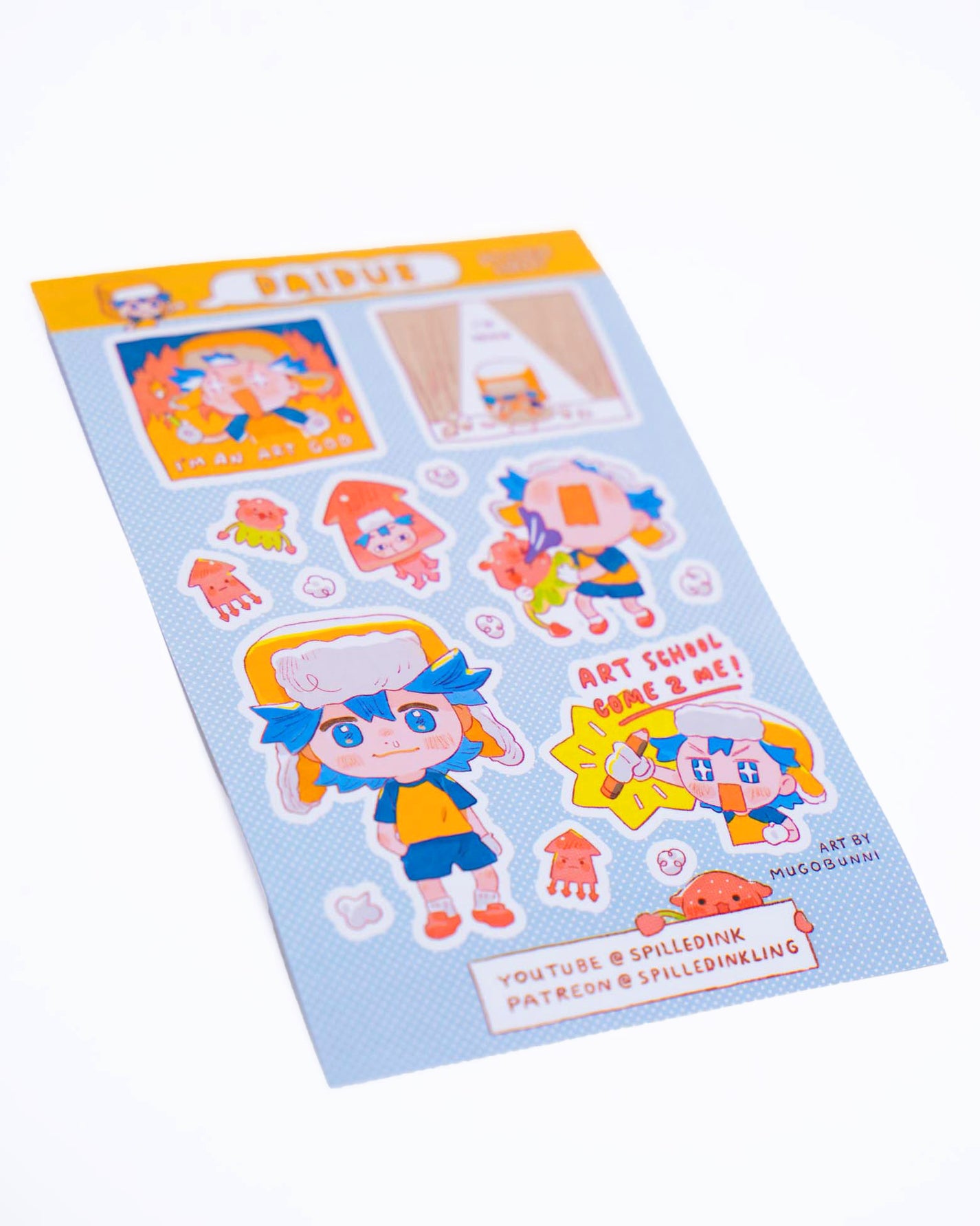 Daidus Sticker Sheet – Spilled Ink